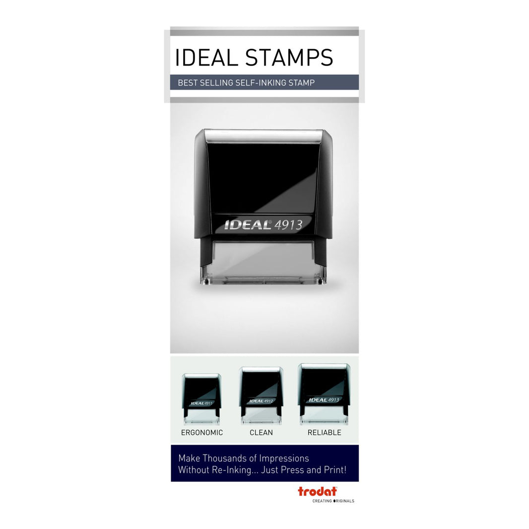 IDEAL/Trodat Self-Inking Stamps – Rubber Stamp Materials
