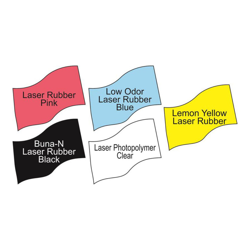 Laser Engravable Rubber & Polymer – Rubber Stamp Materials