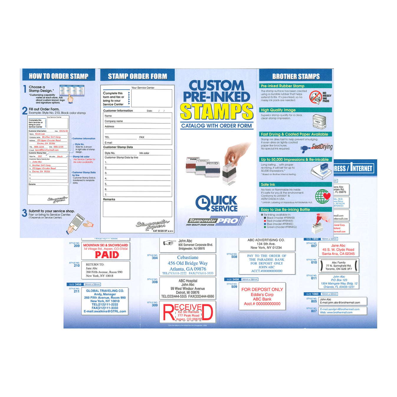 Stampcreator Stamp Pamphlets – Rubber Stamp Materials